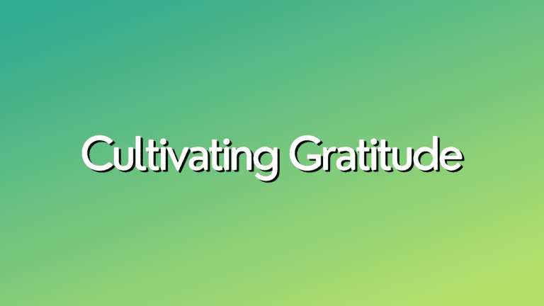 Cultivating Gratitude - Heal You First